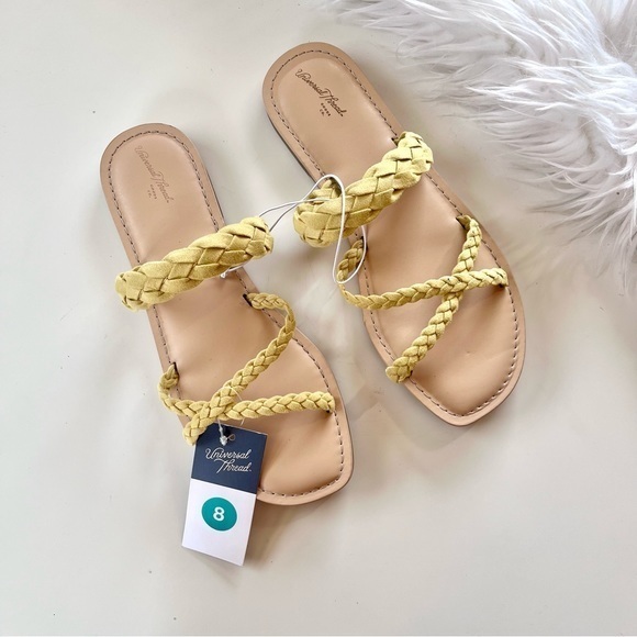 Universal Thread | Shoes | Universal Thread Yellow Braided Strappy ...